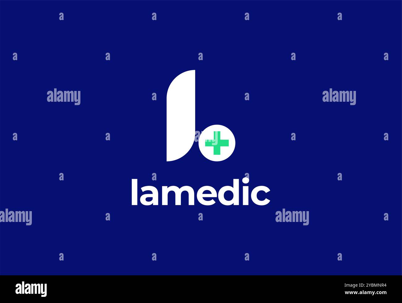 Logo letter L with symbol medical plus, Creative template for hospital ...