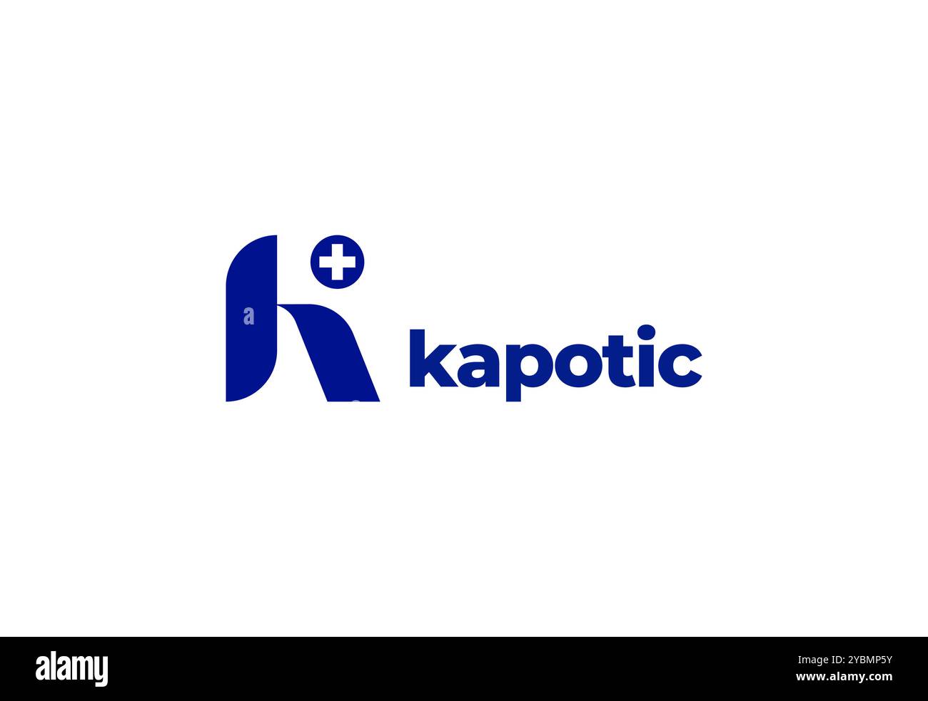 Logo letter K with symbol medical plus, Creative template for hospital ...