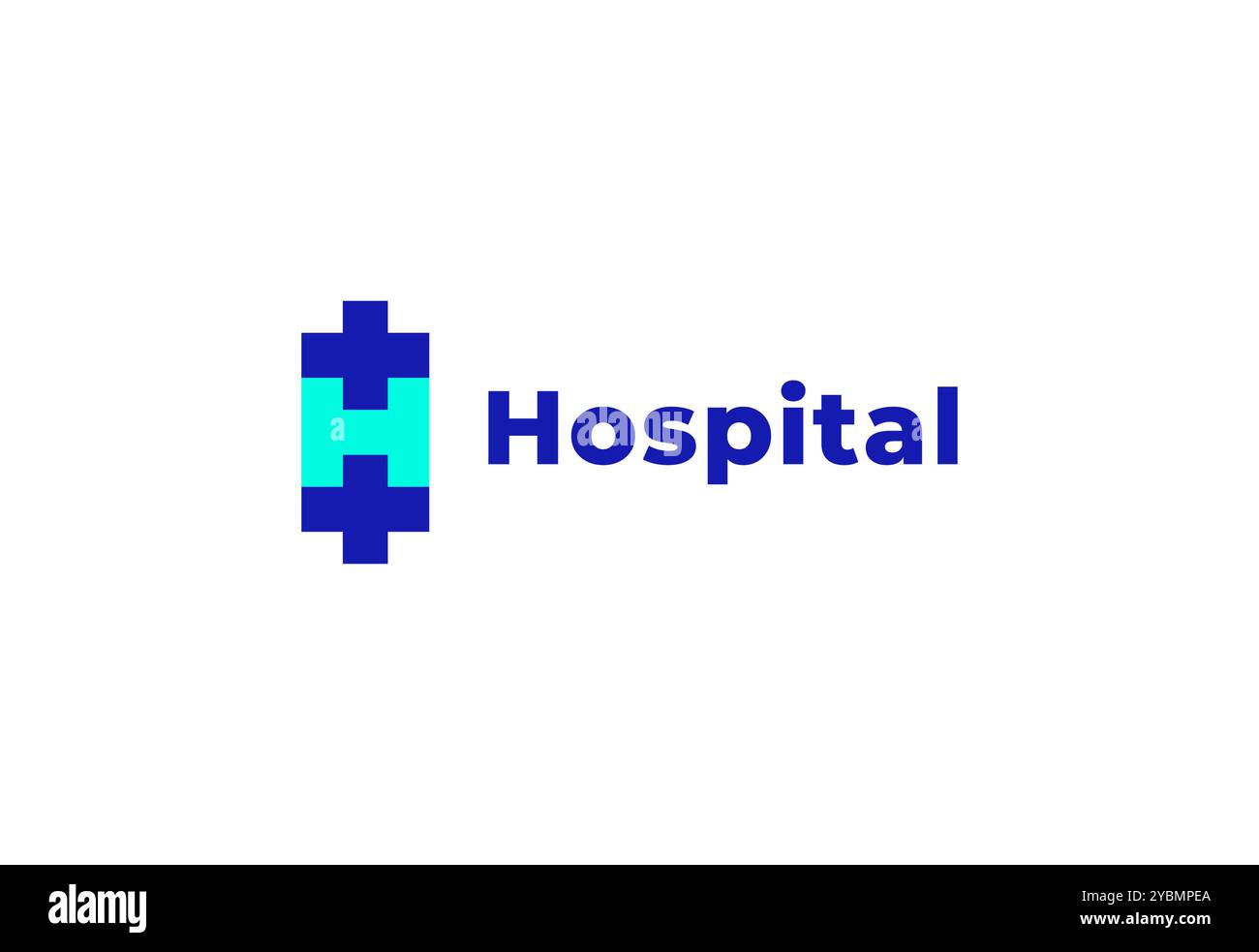 Logo letter H with symbol medical plus, Creative template for hospital ...