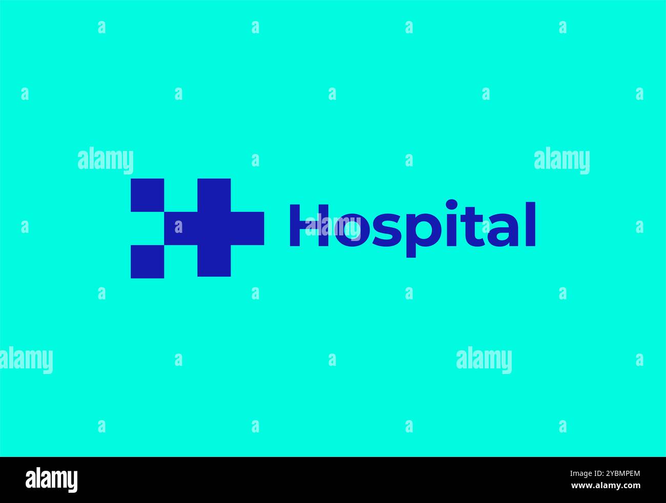 Logo letter H with symbol medical plus, Creative template for hospital ...