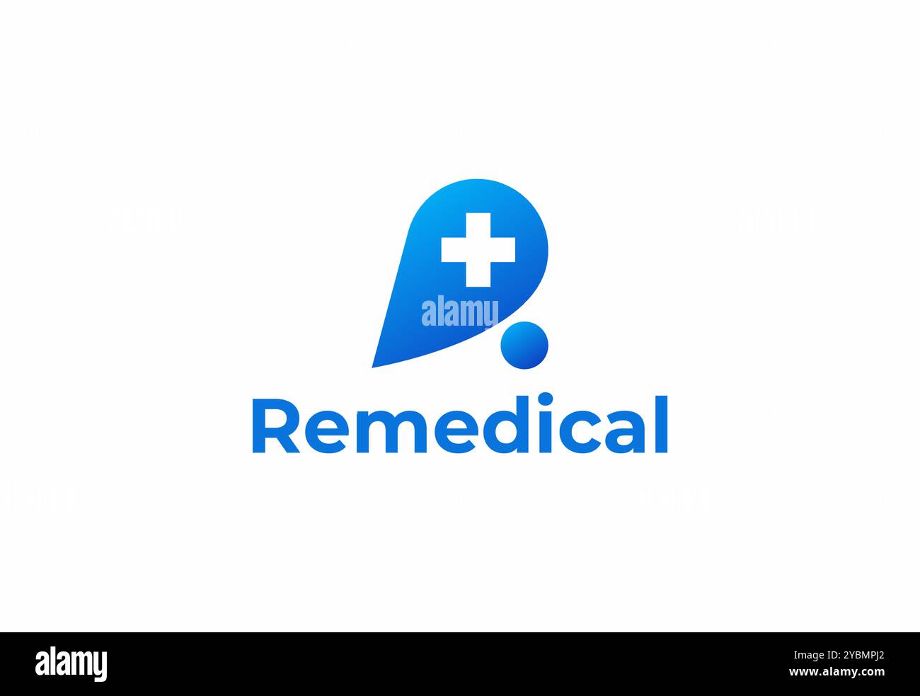 Logo letter R with symbol medical plus, Creative template for hospital ...