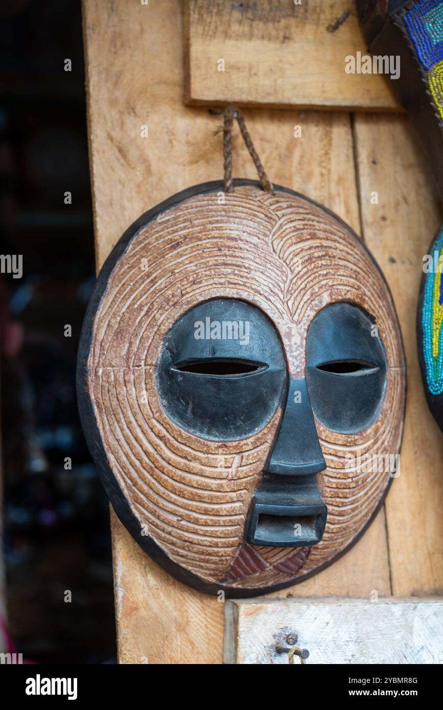 An African mask at East African art Village in Kampala Uganda Stock ...
