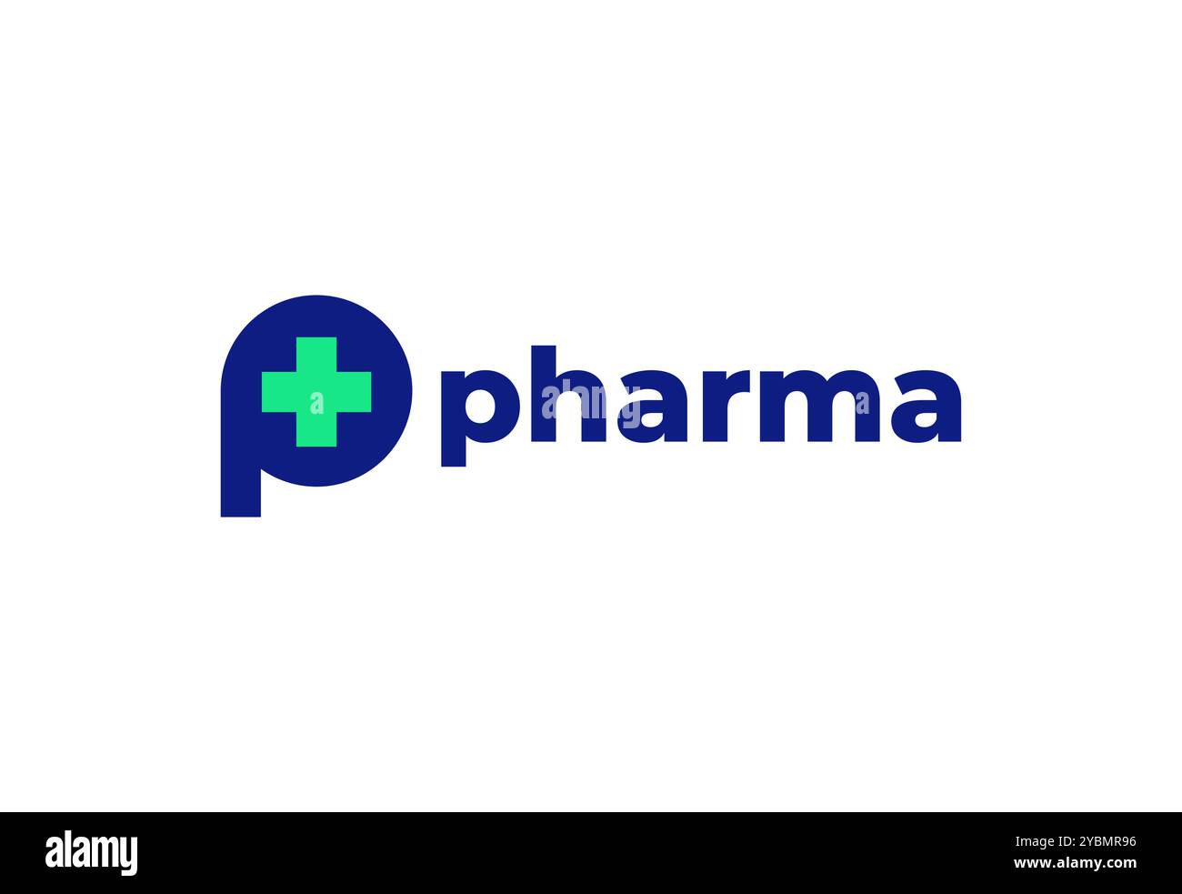 Logo letter P with symbol medical plus, Creative template for hospital ...