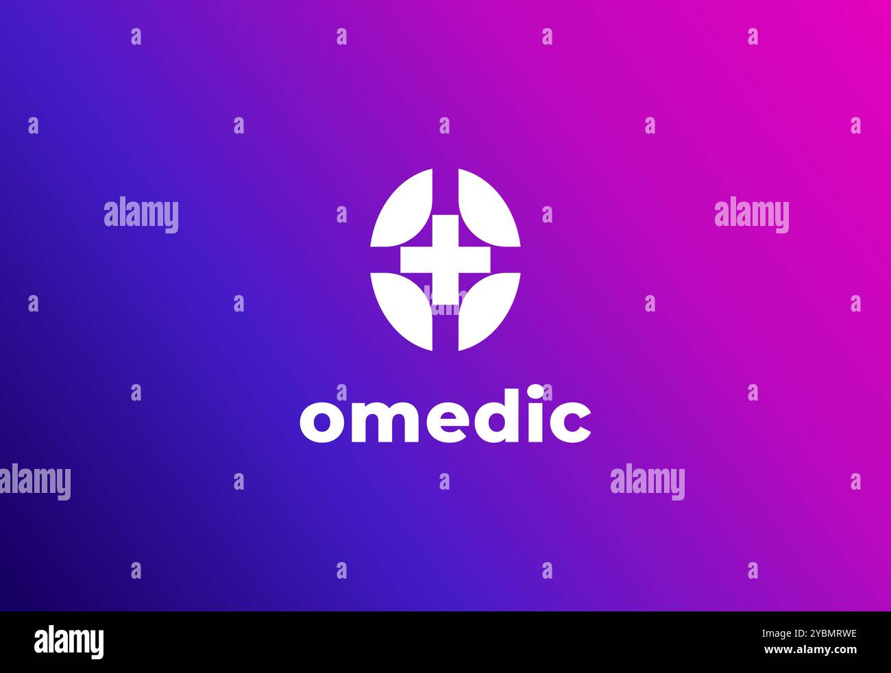 Logo letter O with symbol medical plus, Creative template for hospital ...