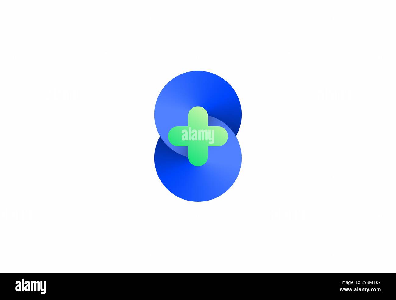 Logo letter S with symbol medical plus, Creative template for hospital ...