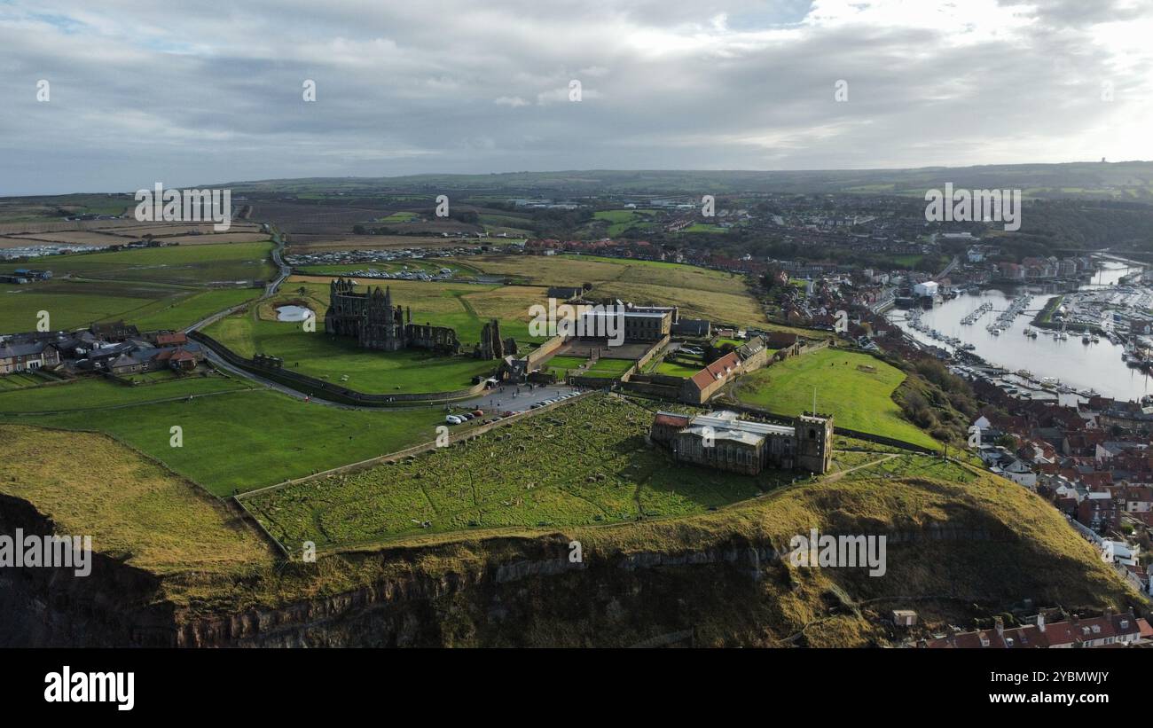 Whitby drone aerial hi-res stock photography and images - Alamy