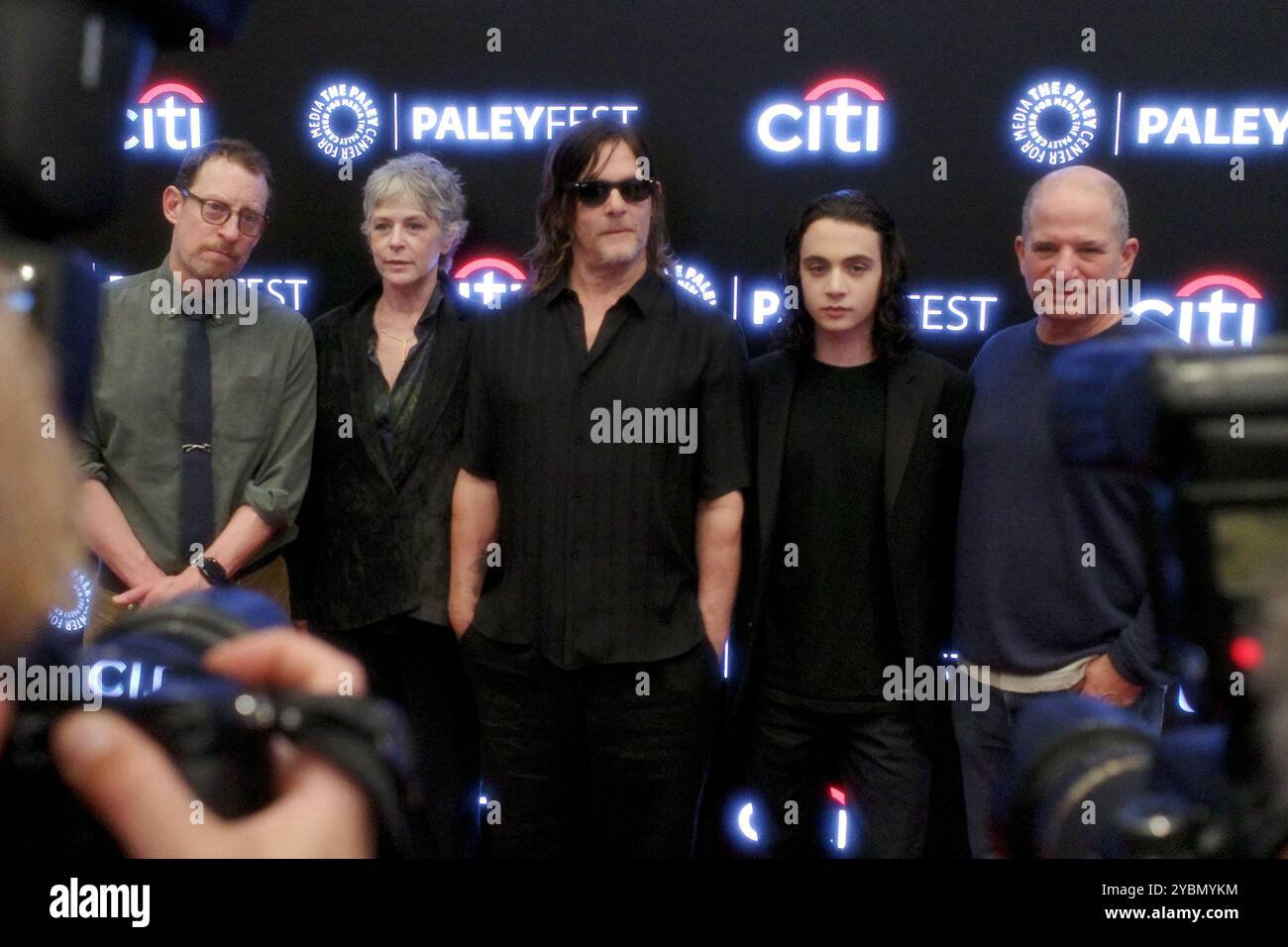 New York, USA. 19th Oct, 2024. Scott Gimple, Melissa McBride, Norman ...