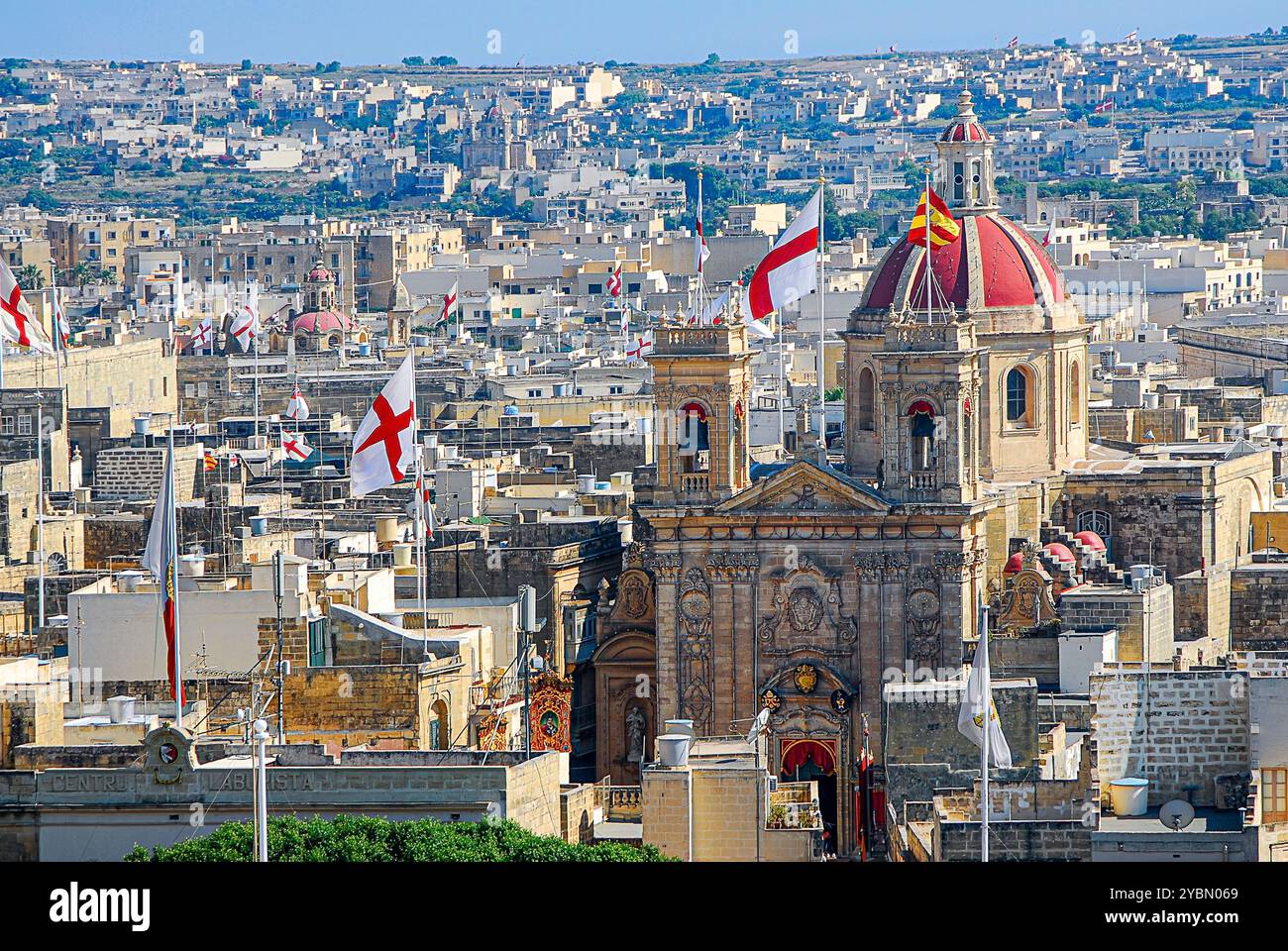 Maltese archipelago - Gozo Island - Victoria A view of the town - Saint ...