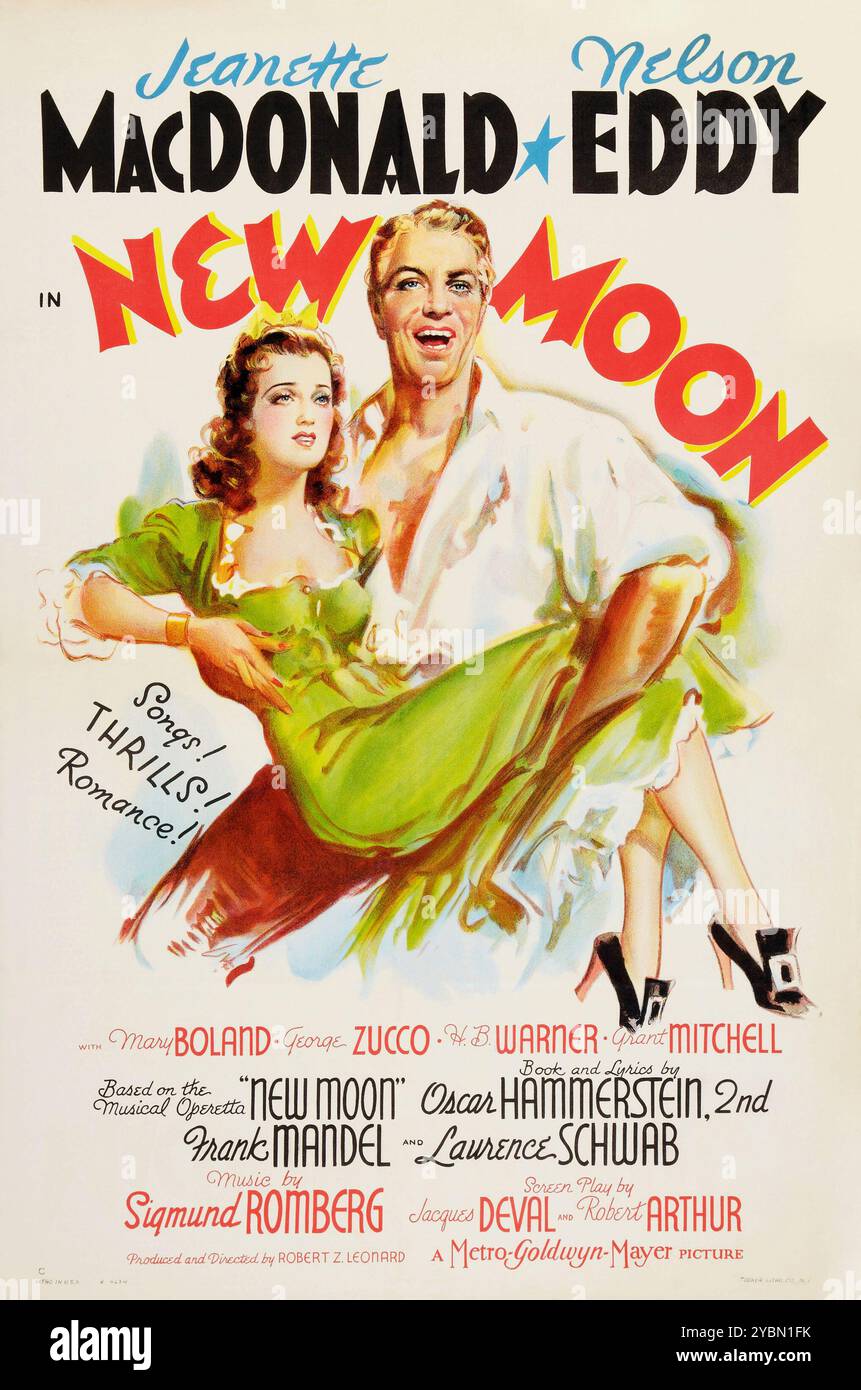 Old film poster - New Moon (1940) starring Jeanette MacDonald, Nelson ...
