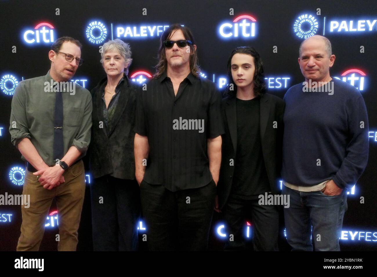 New York, USA. 19th Oct, 2024. Scott Gimple, Melissa McBride, Norman ...