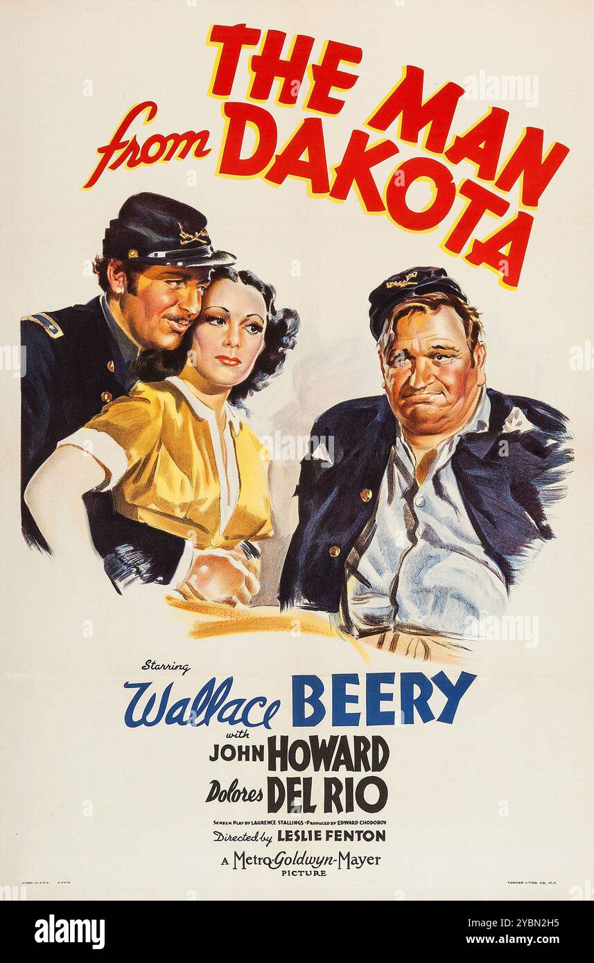Vintage movie poster for the 1940 film The Man From Dakota. Feat ...