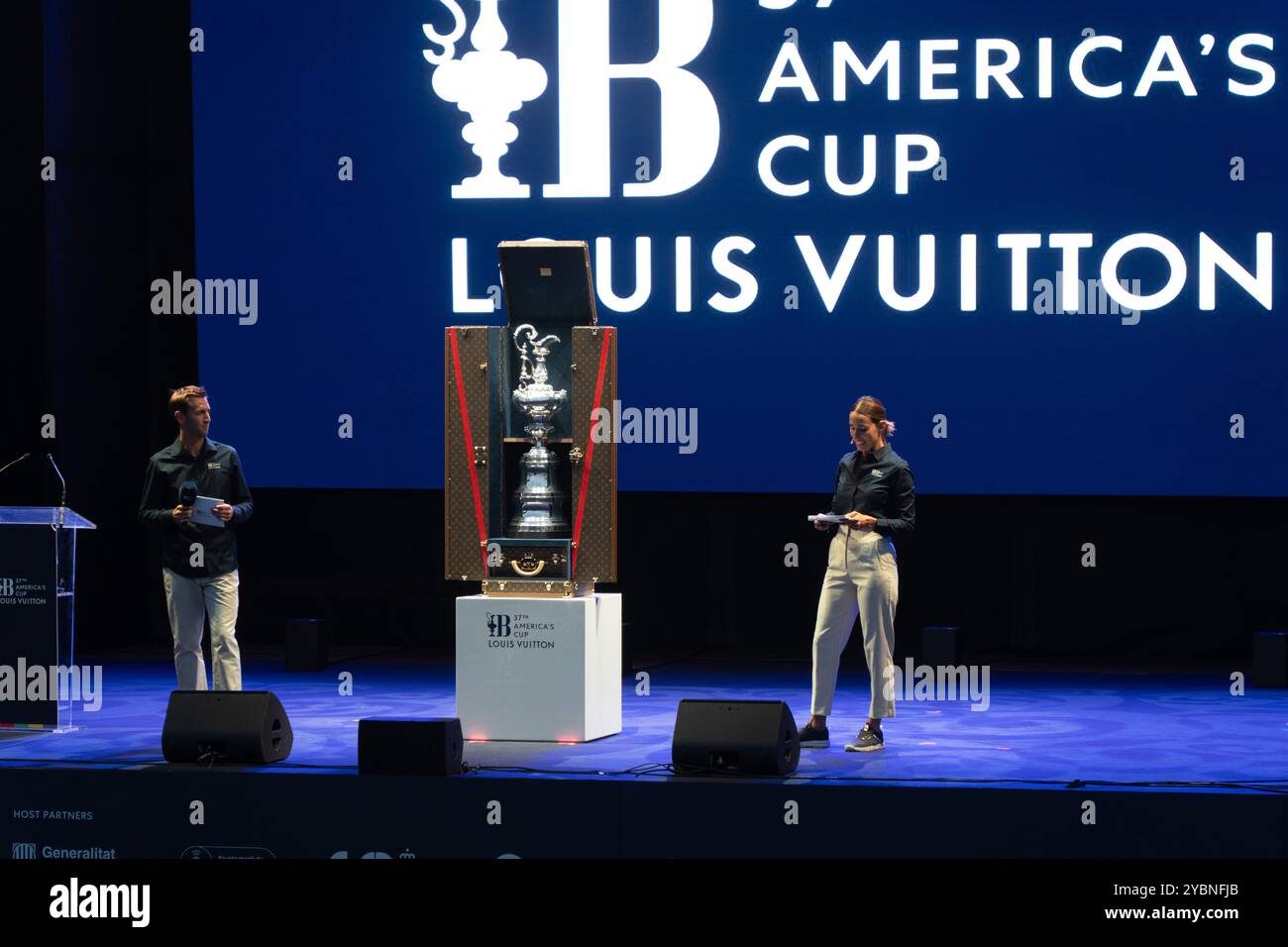 The winners of the America's Cup, Emirates Team New Zealand, receive ...