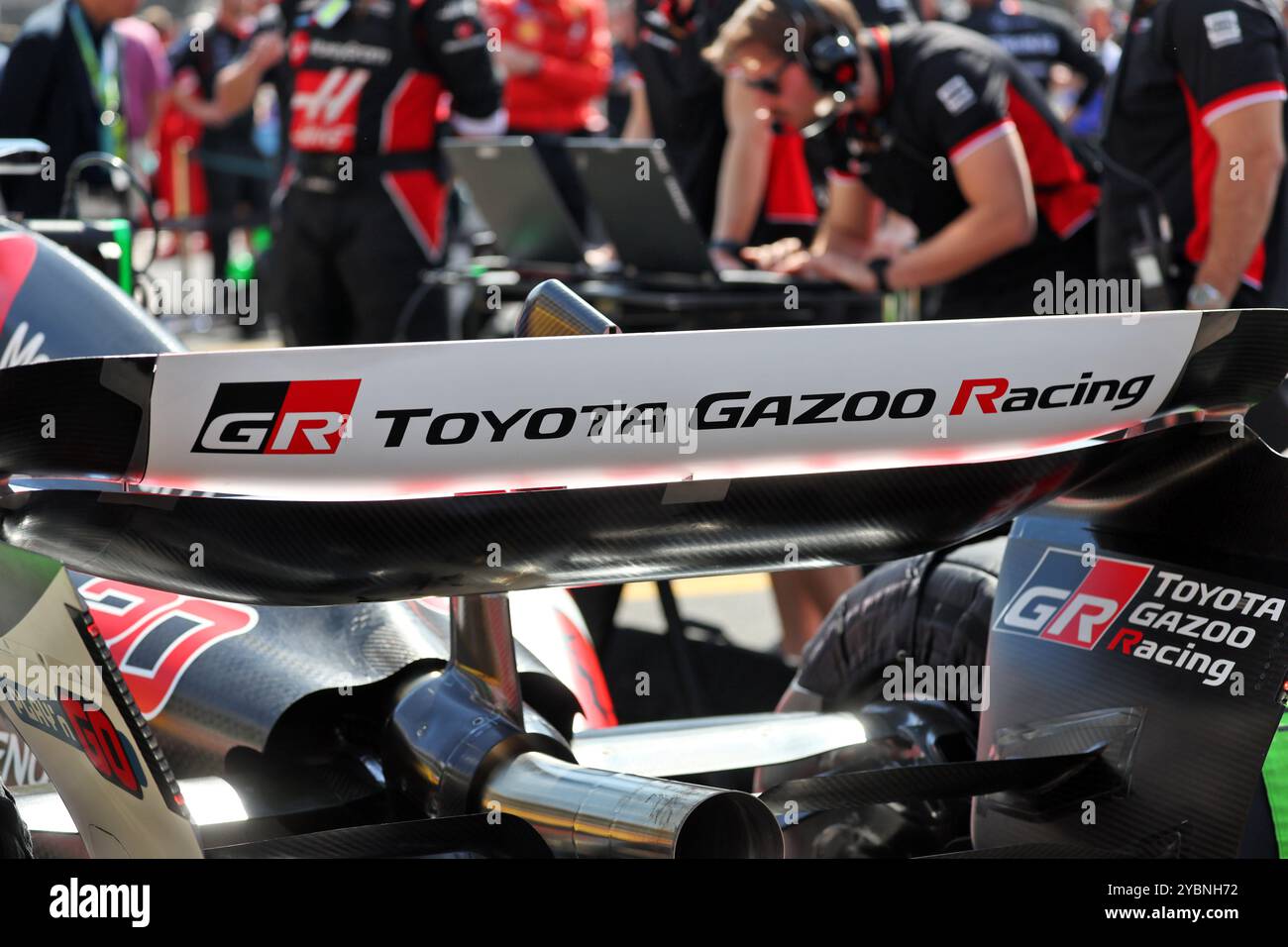 Austin, USA. 19th Oct, 2024. Haas VF-24 rear wing - Toyota Gazoo Racing ...