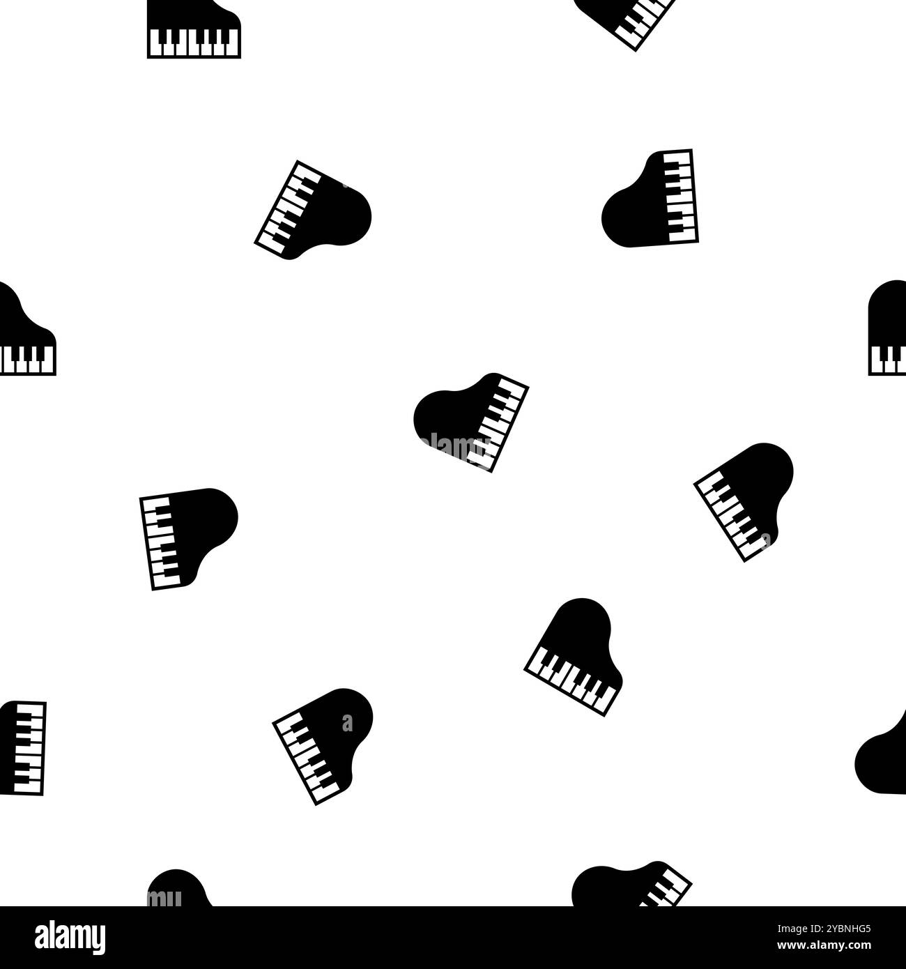 Orchestral Classic Grand Piano seamless pattern texture background ...