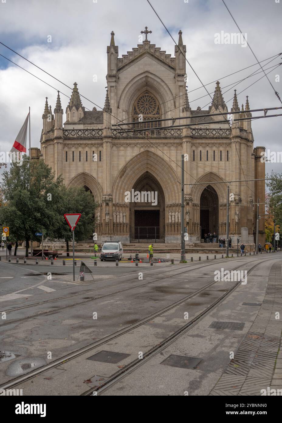 Cathedral María Inmaculada of Vitoria, Vitoria-Gasteiz, Basque Country ...