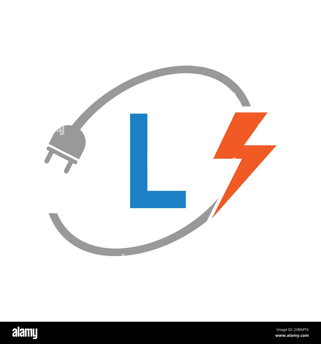 Letter L Electrical Logo Concept With Electric Plug and Power Symbol ...