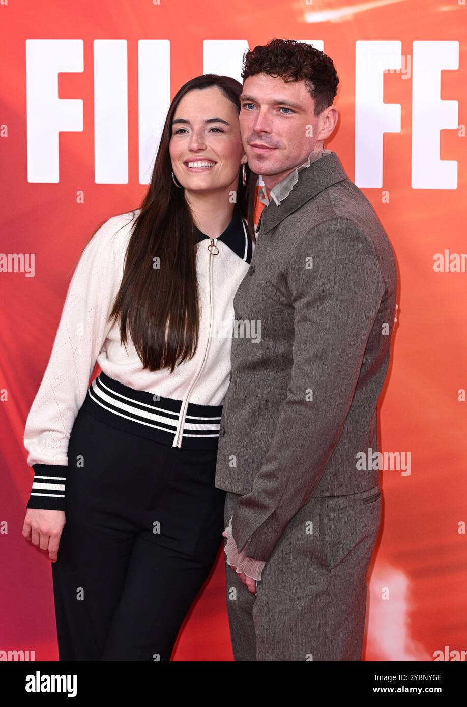 London, UK. October 19th, 2024. James Nelson-Joyce arriving at the BFI London Film Festival ...
