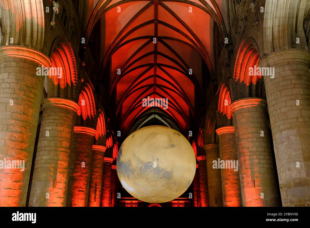Gloucester, UK. 14th Oct, 2024. An evening viewing of Luke Jerram's ...