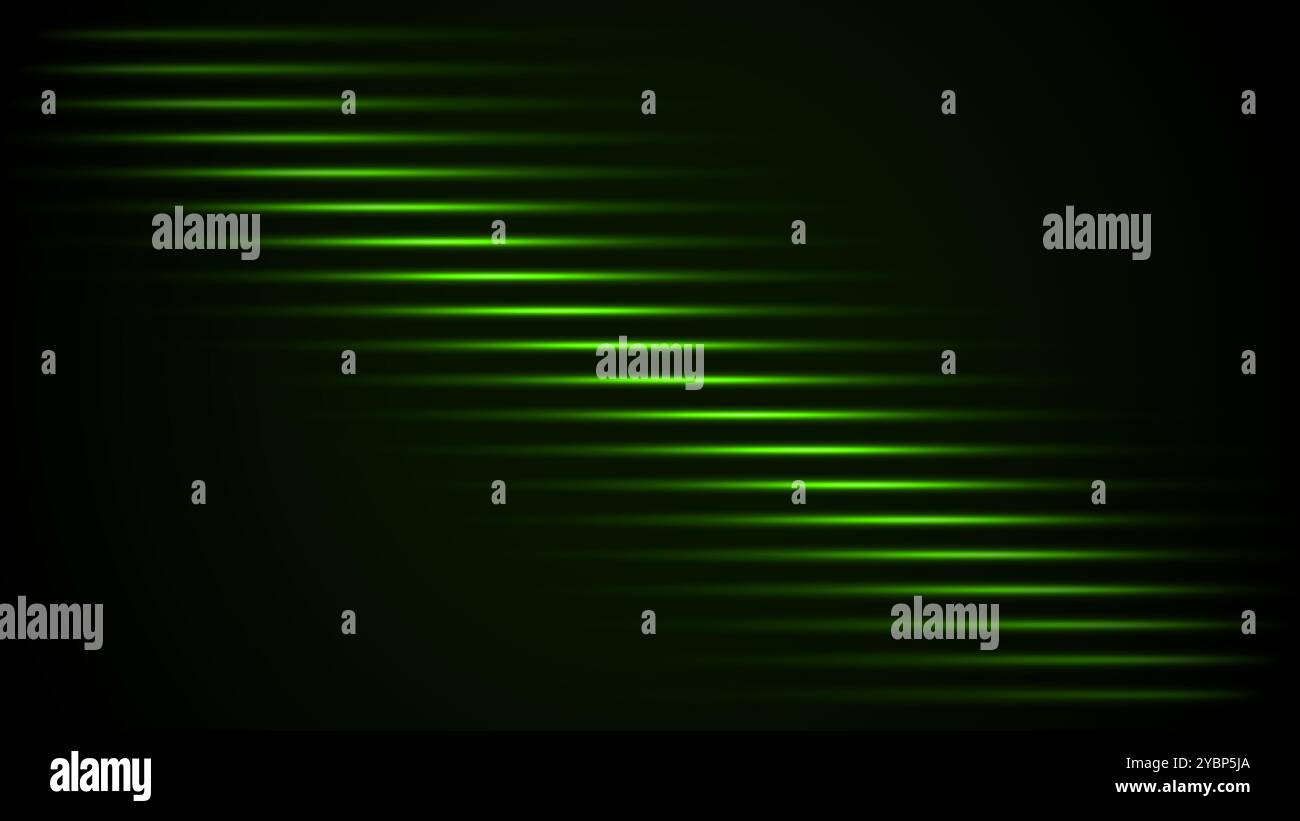 Minimalistic green lines background. Green stripes over black Stock ...