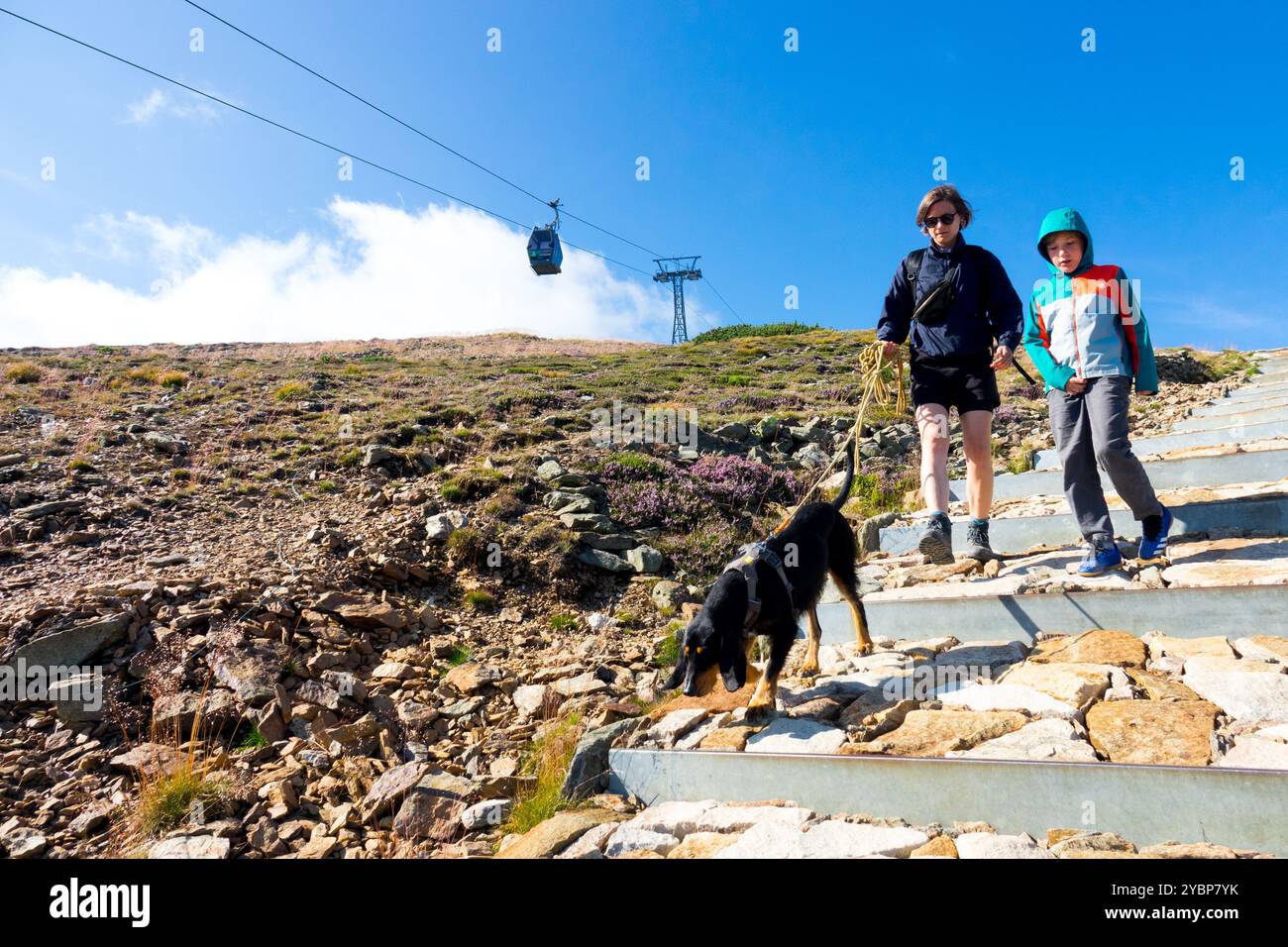 Woman walking along a path hi-res stock photography and images - Alamy