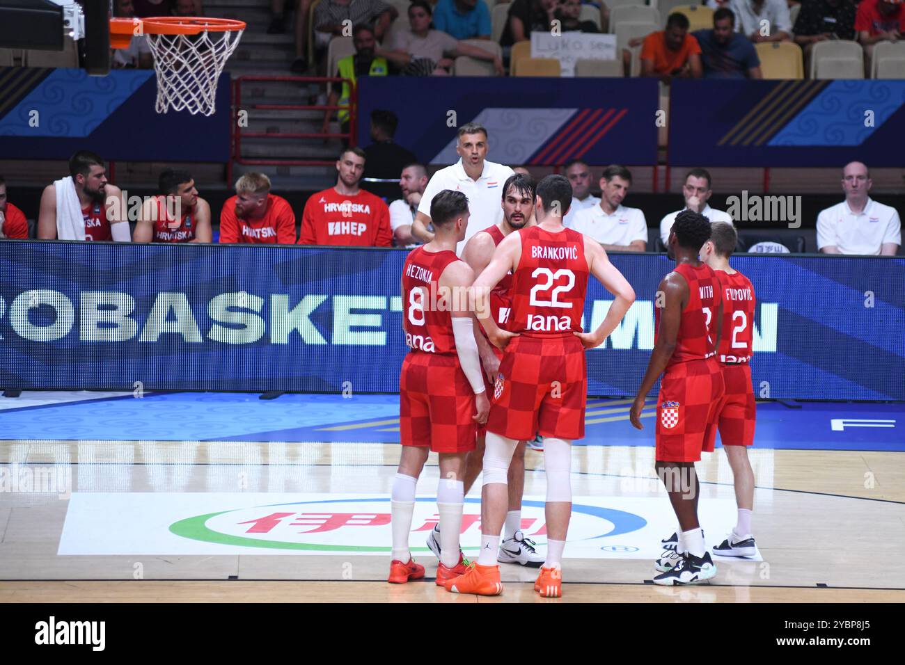 Croatia Basketball team. FIBA Olympic Qualifying Tournament. Piraeus ...