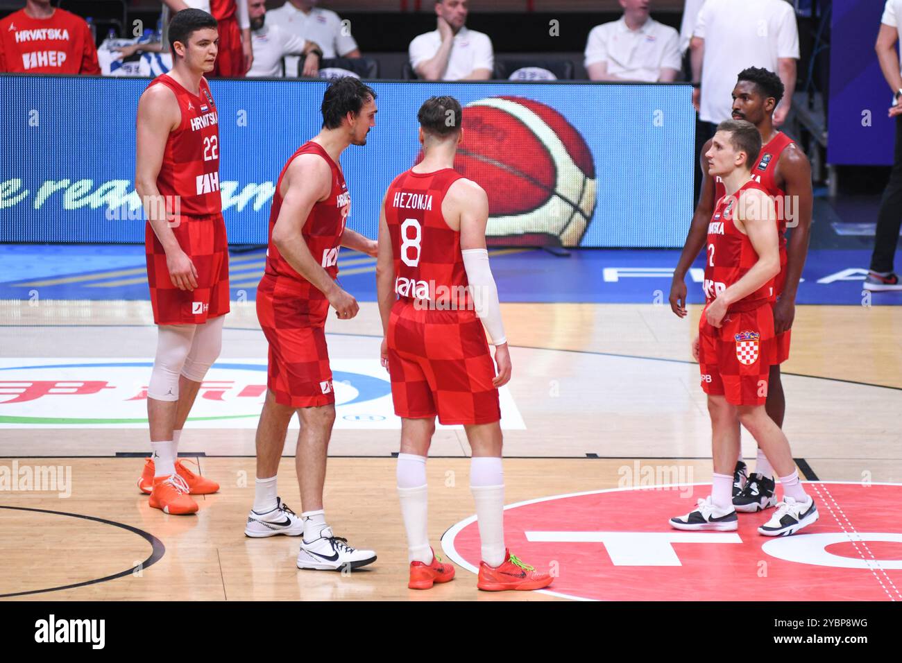 Croatia Basketball team. FIBA Olympic Qualifying Tournament. Piraeus ...
