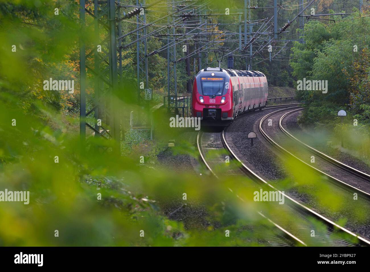 DB-Containerzug in Berlin-Wannsee 2024-10-17 Deutschland, Berlin ...
