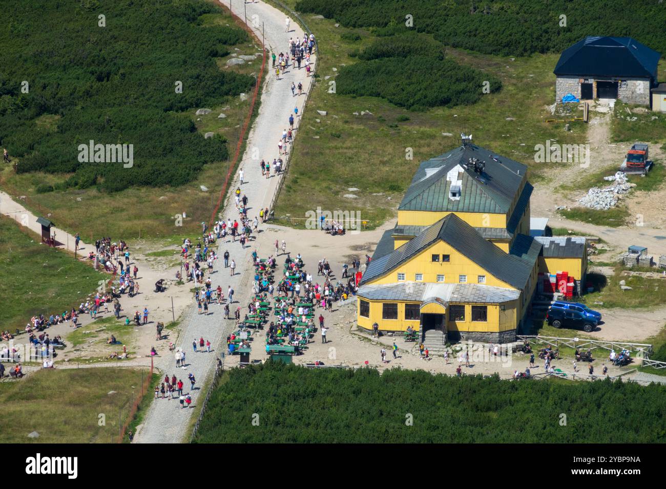 Polish Dom Slaski Poland Europe Karkonosze National Park Aerial View ...