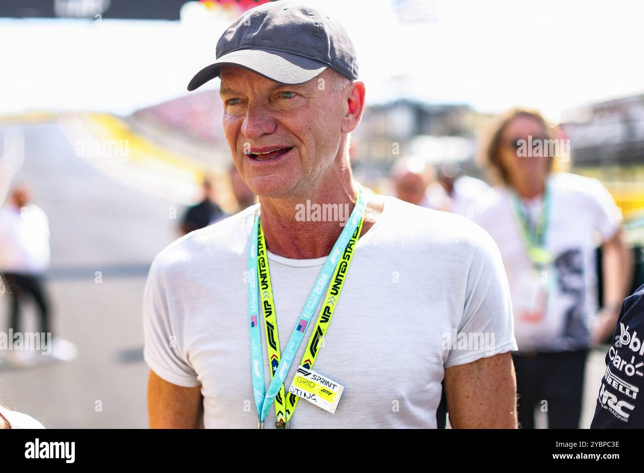 STING, singer, starting grid during the Formula 1 Pirelli United States ...