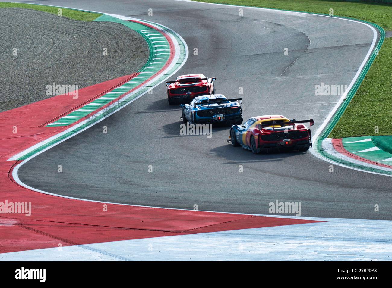Ferrari 296 Challenge race cars at Circuit Enzo and Dino Ferrari, Imola ...