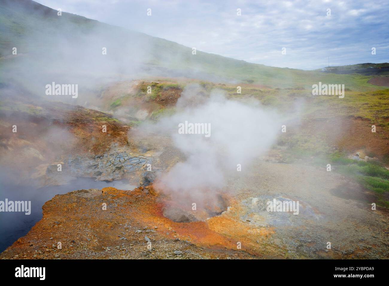 Hveradalir geothermal area located in the Kerlingarfjöll mountains ...