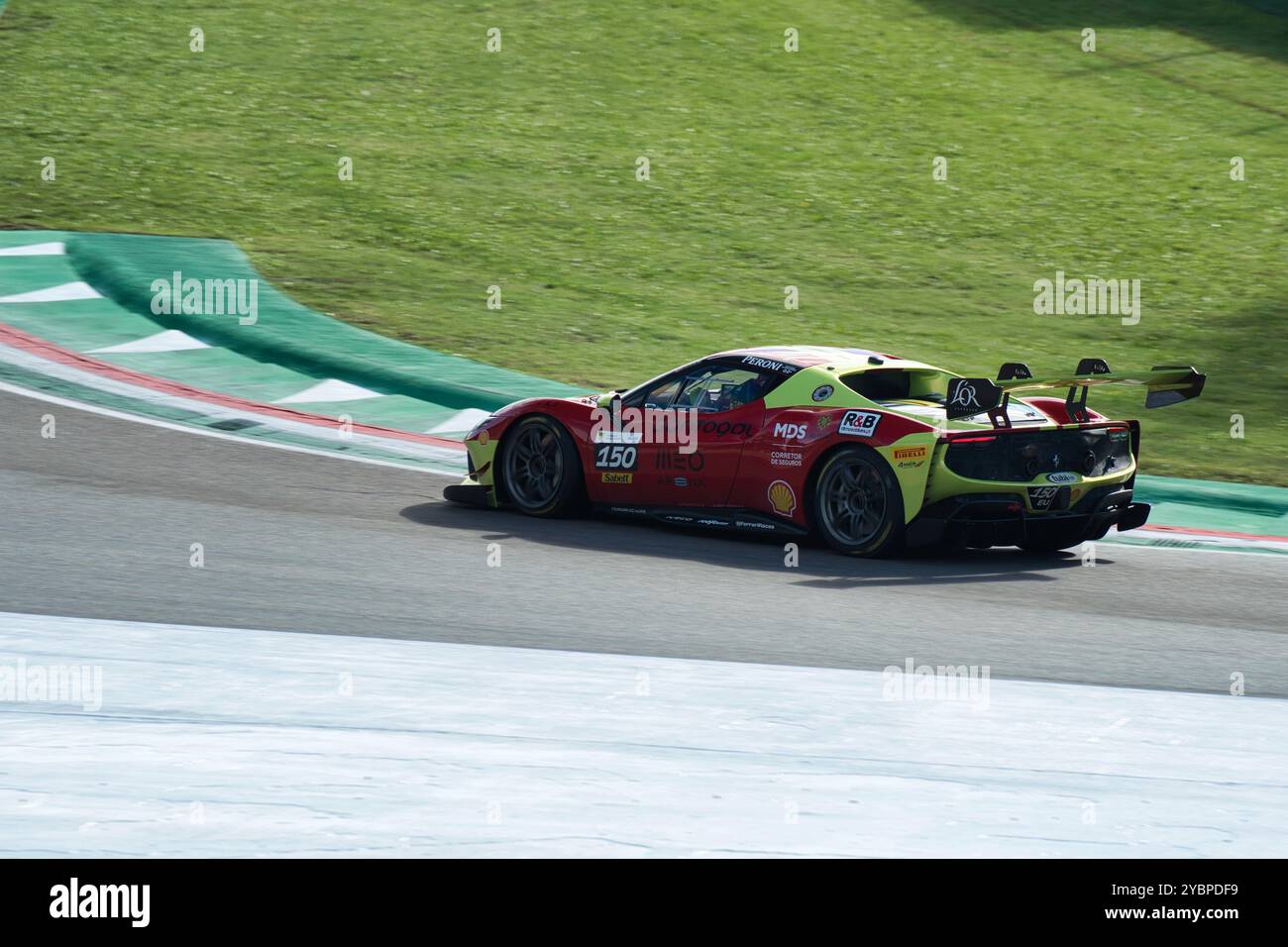 Ferrari 296 Challenge race cars at Circuit Enzo and Dino Ferrari, Imola ...