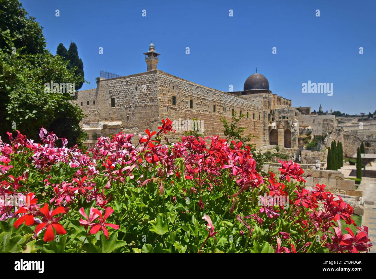 A complex of religious buildings on the Temple Mount in Jerusalem.wall ...