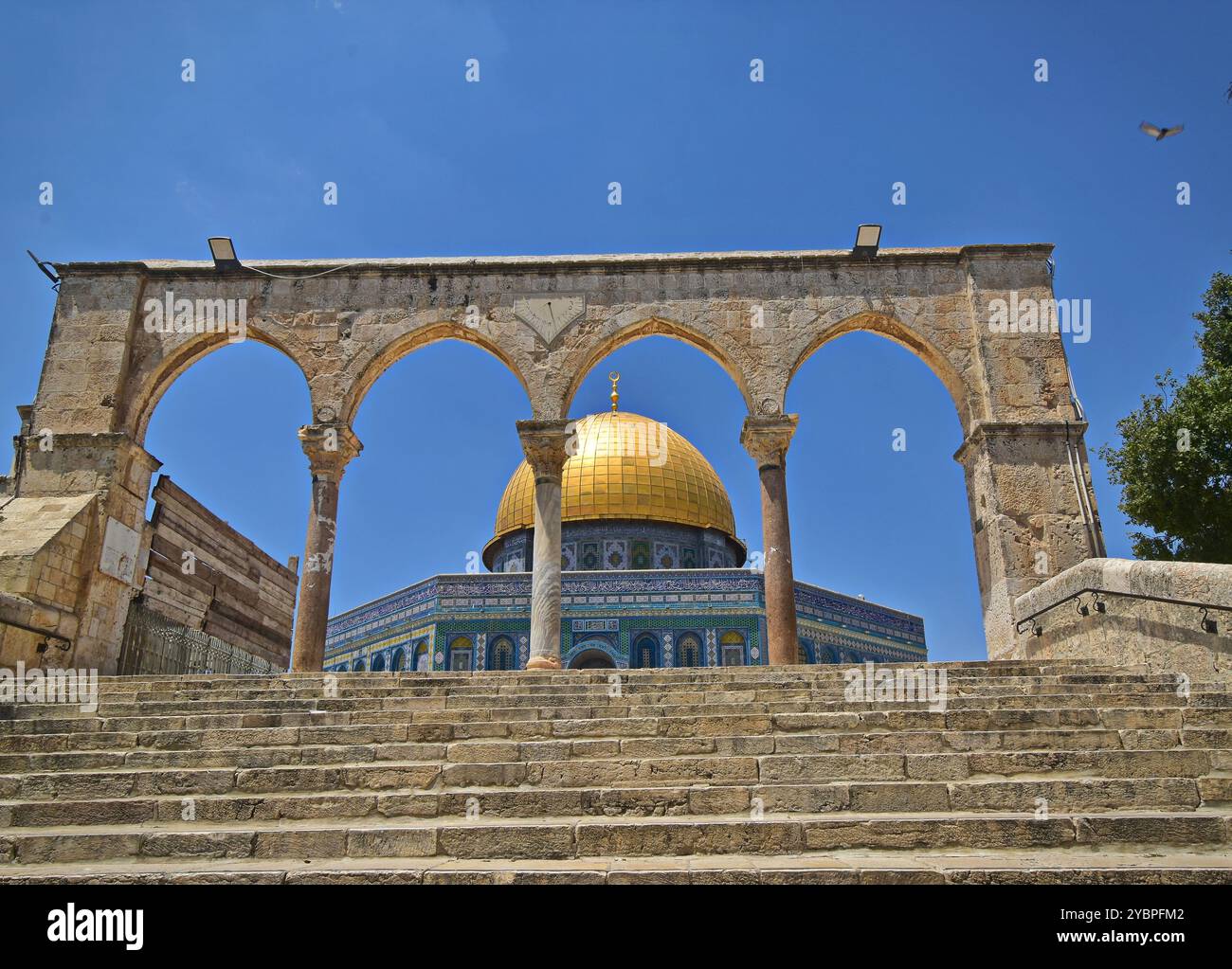 A complex of religious buildings on the Temple Mount in Jerusalem Stock ...