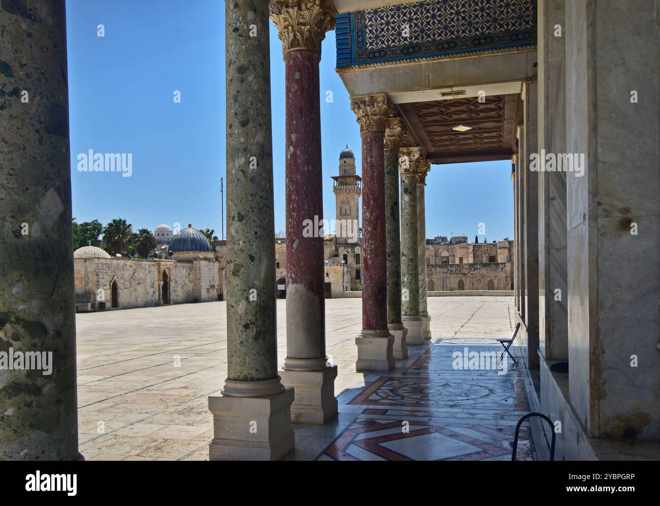 A complex of religious buildings on the Temple Mount in Jerusalem Stock ...