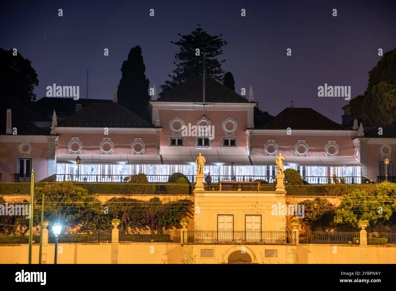 National palace of belem at night hi-res stock photography and images ...