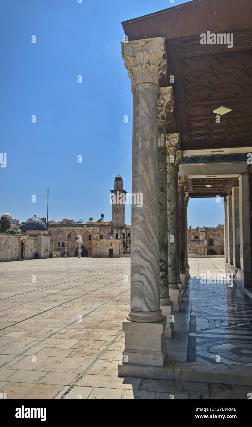 A complex of religious buildings on the Temple Mount in Jerusalem.wall ...