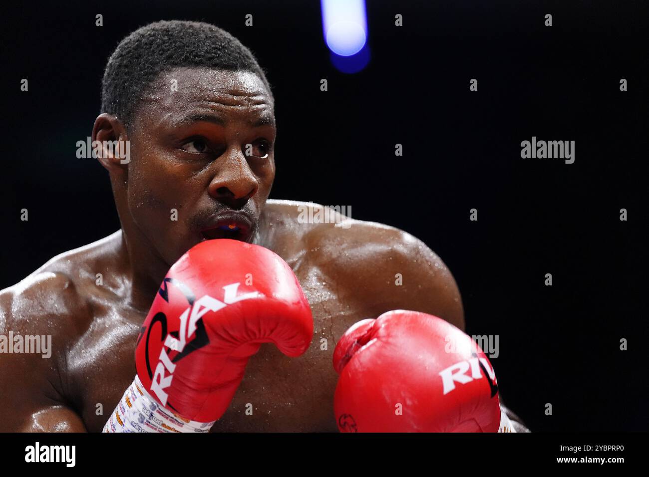 Dan Azeez in action during their British and Commonwealth Light ...