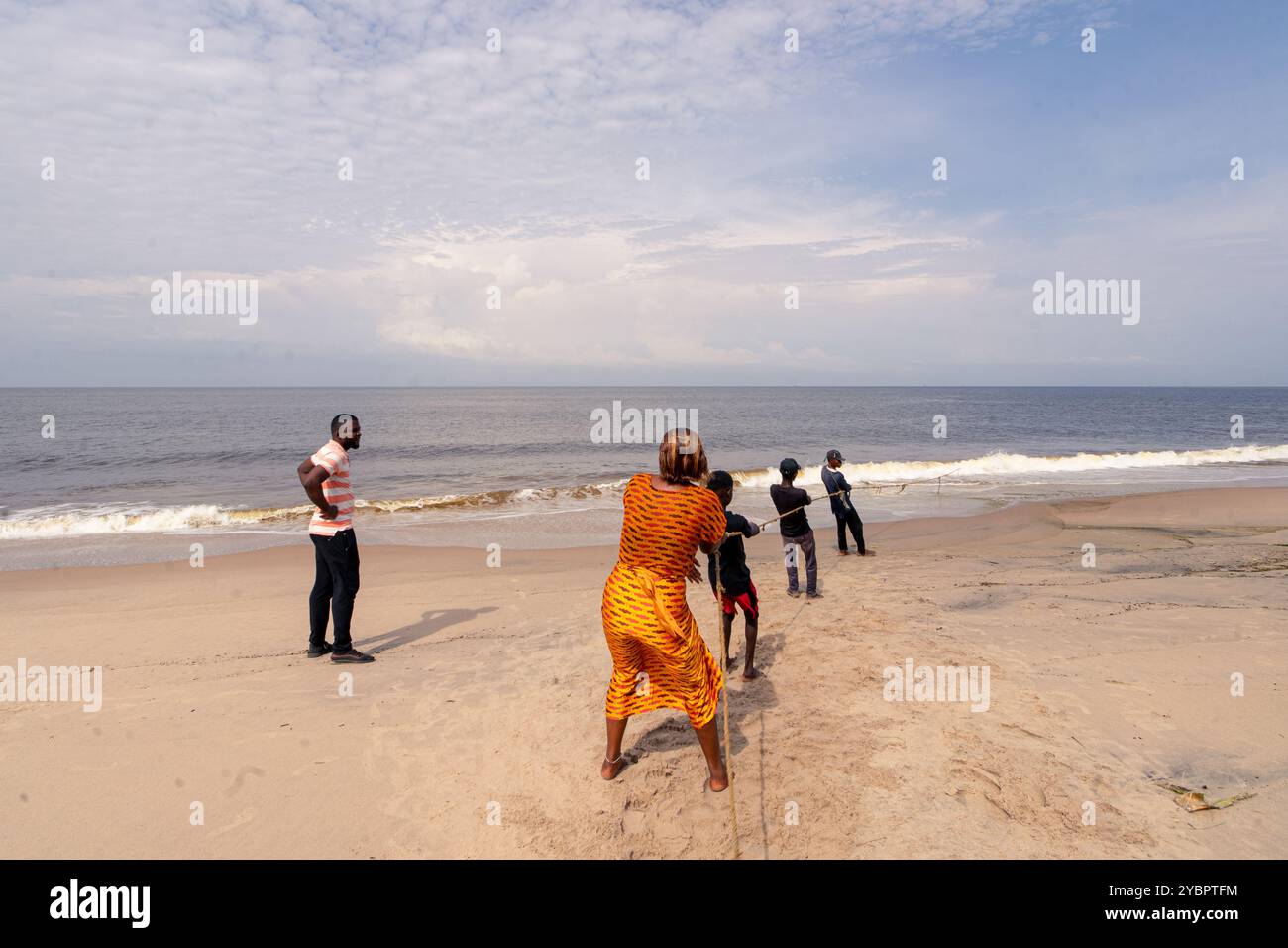 Republique democratique du Congo, Moanda, 2024-03-15. Un groupe de ...