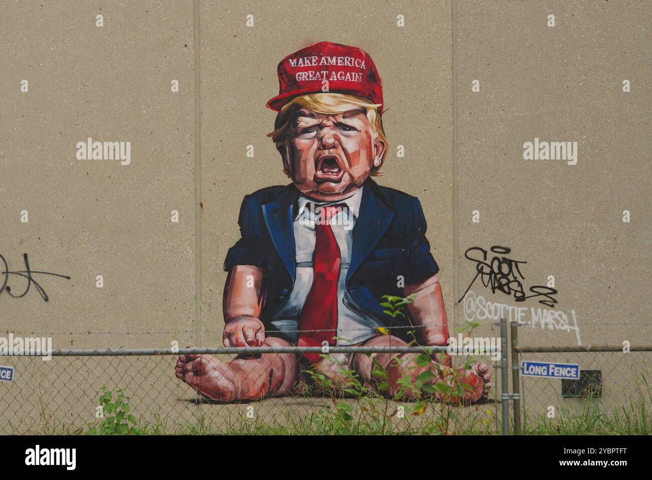 Washington, DC, USA. 22 Sep 2024. A caricature of Donald Trump is ...