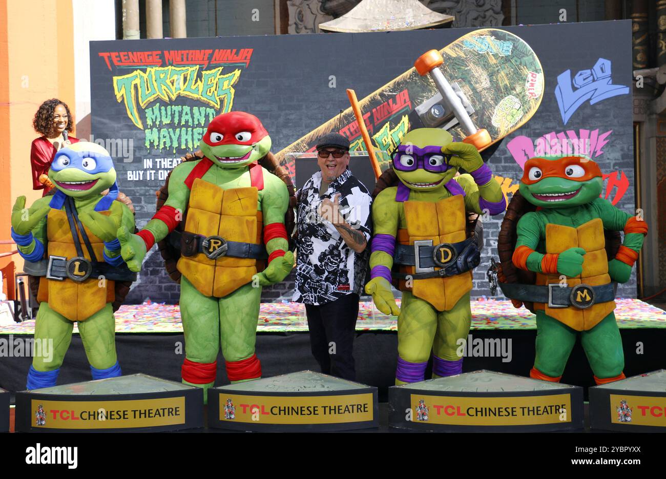 Kevin Eastman at the Teenage Mutant Ninja Turtles Handprint In Cement ...