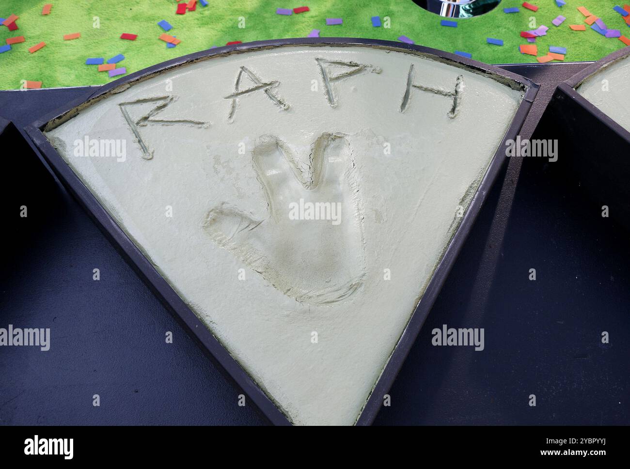 Raphael at the Teenage Mutant Ninja Turtles Handprint In Cement ...