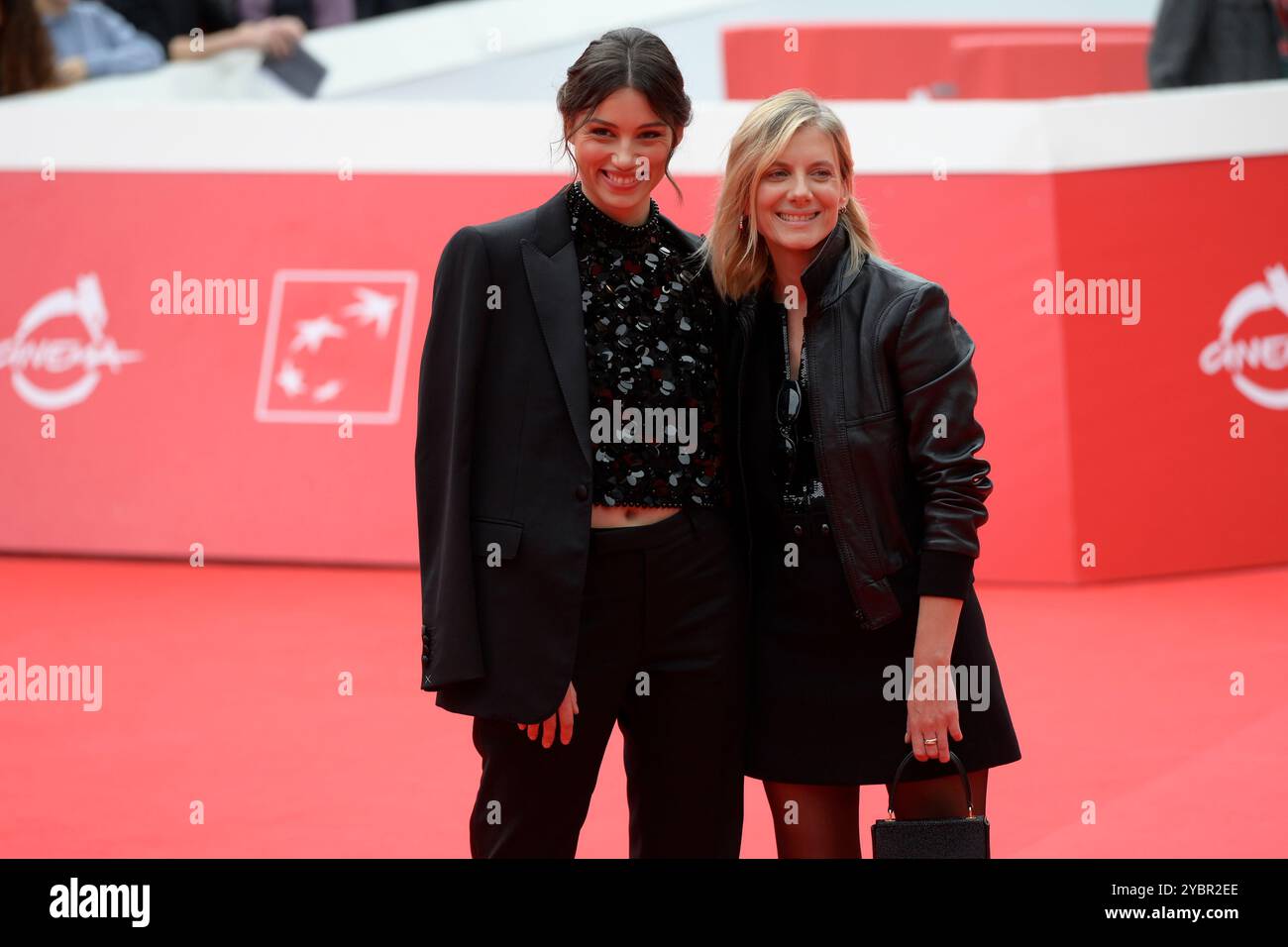 Rome, Italy. 19th Oct, 2024. Leà Luce Busato (l) and Melanie Laurent (r ...
