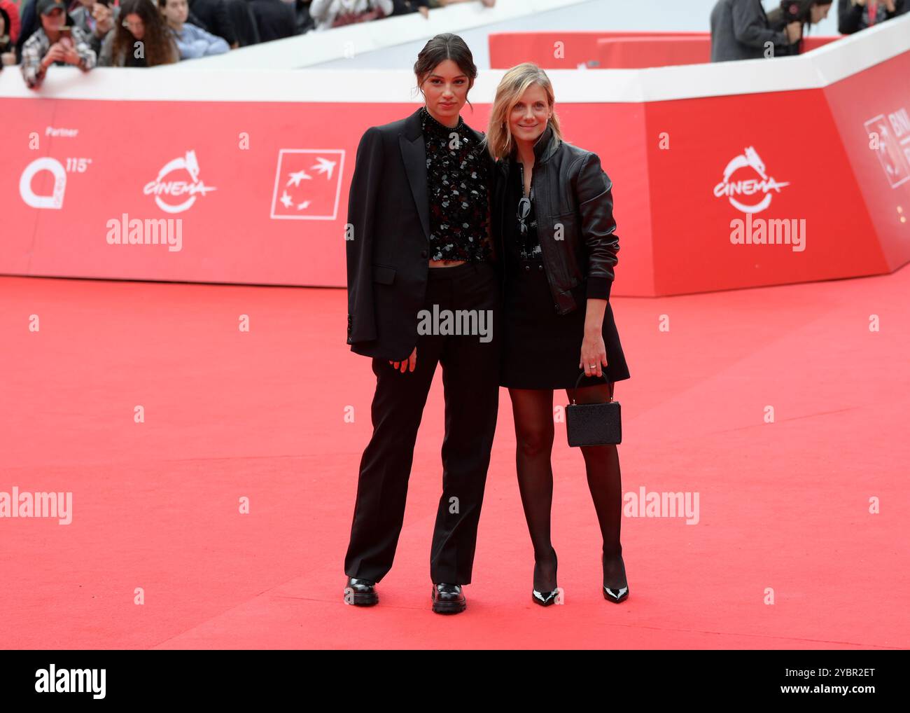 Rome, Italy. 19th Oct, 2024. Leà Luce Busato (l) and Melanie Laurent (r ...