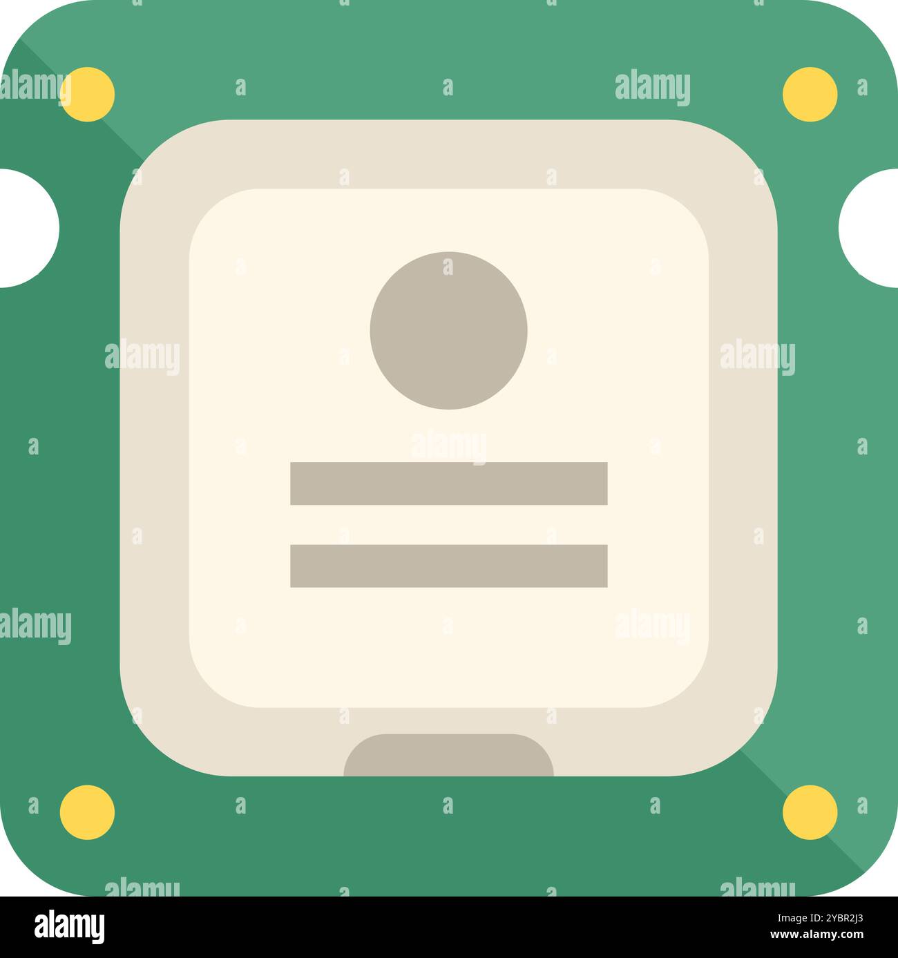 Cpu Processor Chip Performing Operations Flat Icon Illustration Stock Vector Image And Art Alamy