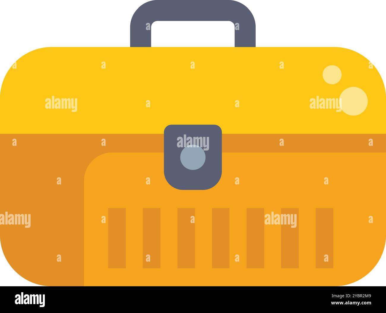 Yellow toolbox is holding tools for repairing and fixing Stock Vector ...