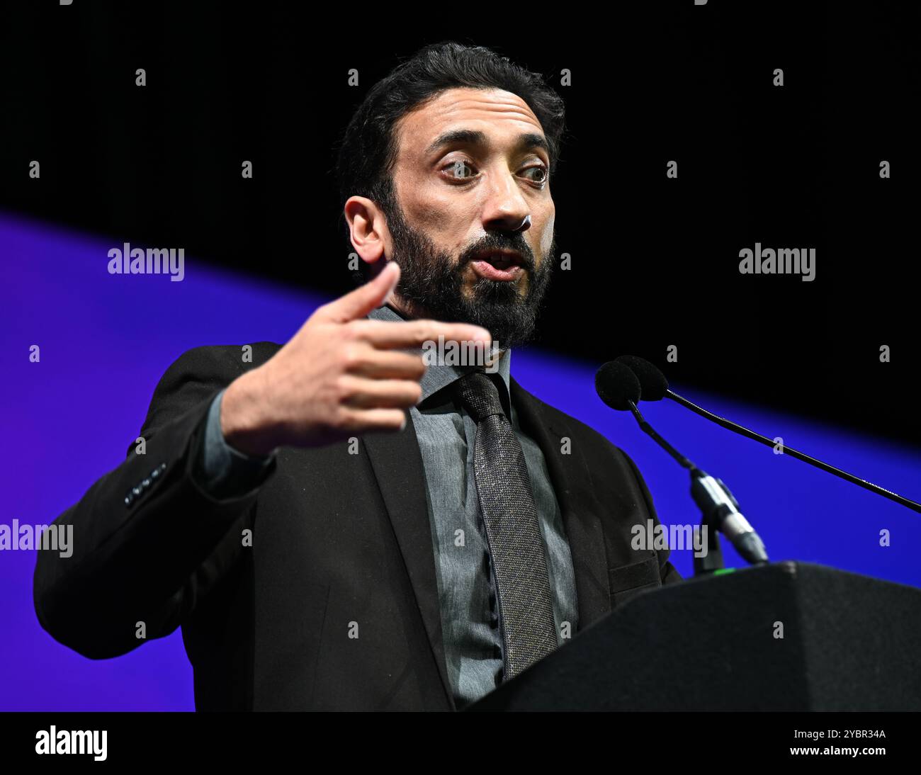 LONDON, UK. 19th Oct, 2024. Speakers Ustadh Nouman Ali Khan - CEO of ...