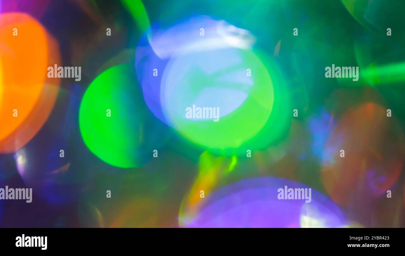 Colorful Defocused Bokeh Lights on Flowing Gradient Background for ...