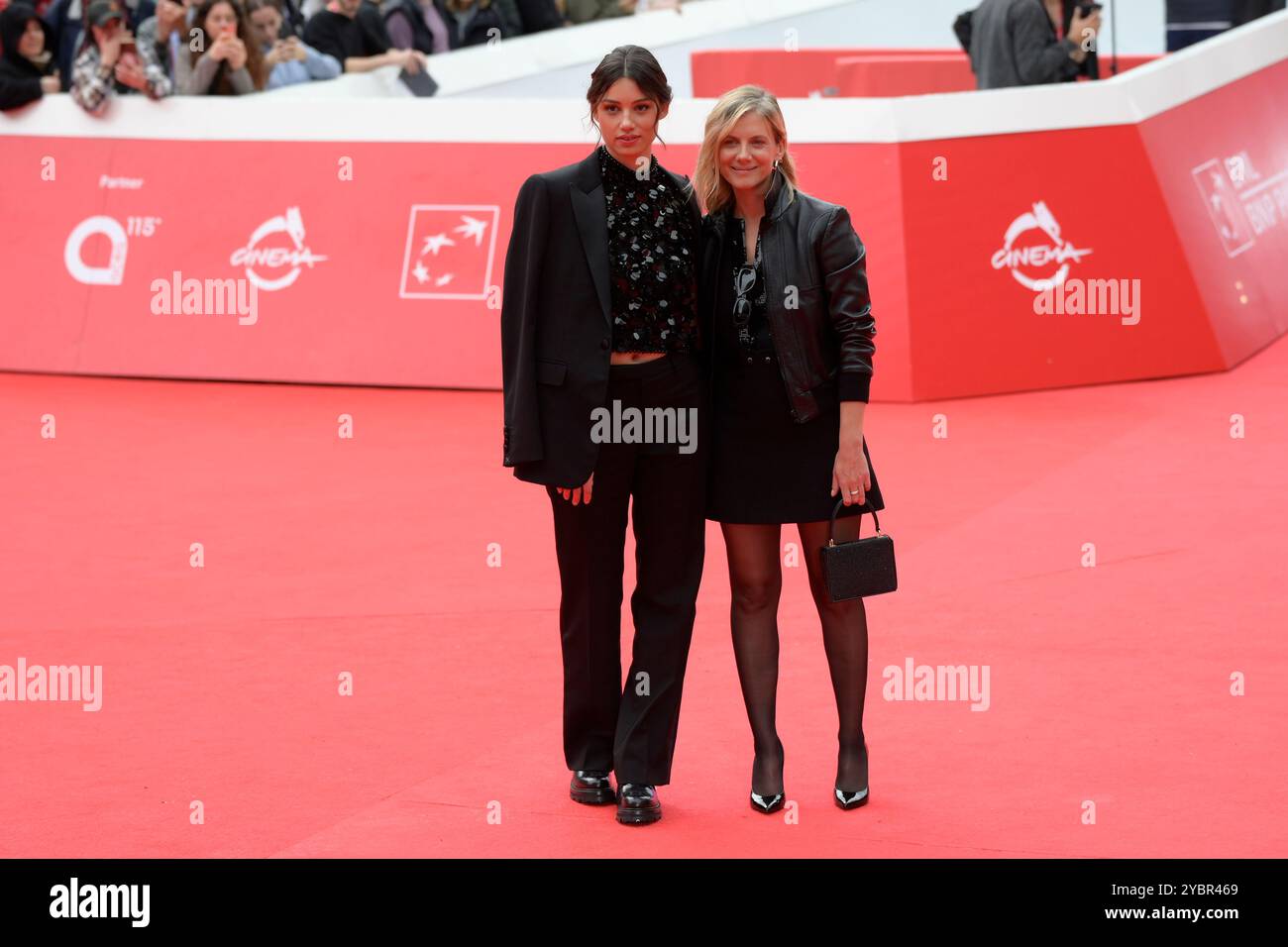 Rome, Italy. 19th Oct, 2024. Leà Luce Busato (l) and Melanie Laurent (r ...