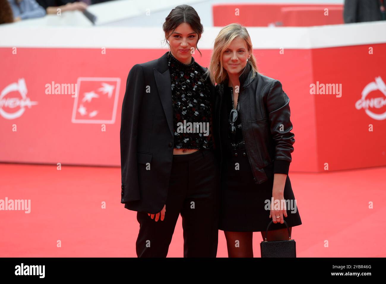 Rome, Italy. 19th Oct, 2024. Leà Luce Busato (l) and Melanie Laurent (r ...